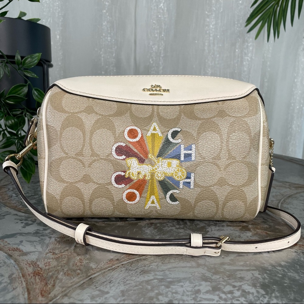 Coach Bennett Crossbody In Signature Canvas With Radi… - Gem